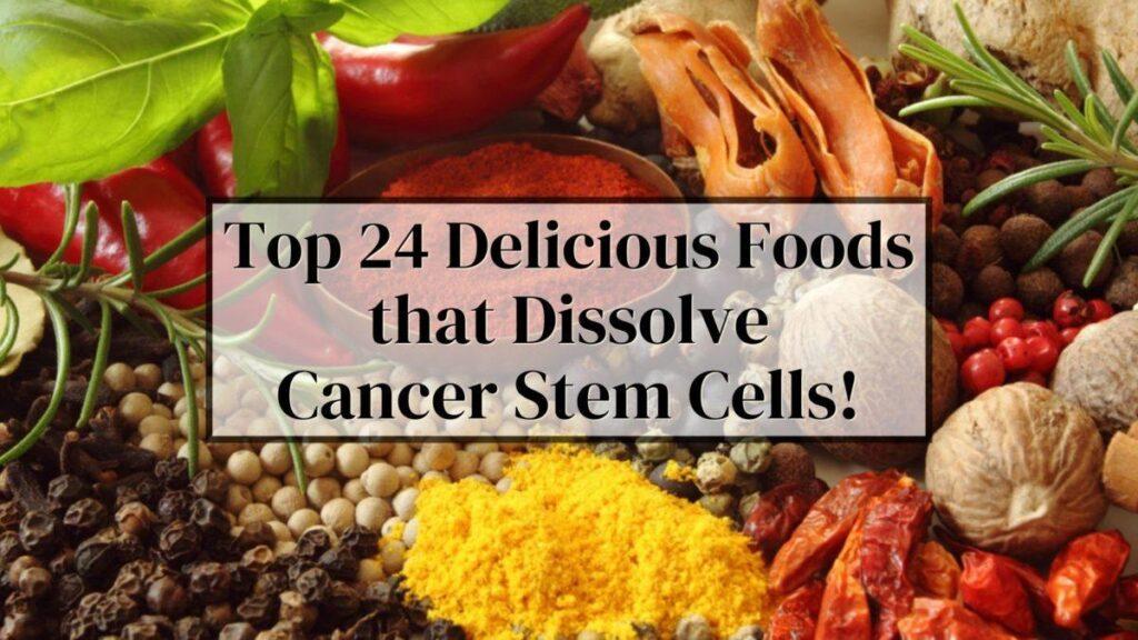 Top 24 Delicious Foods that Dissolve Cancer Stem Cells! Top 24 Delicious Foods that Dissolve Cancer Stem Cells!
